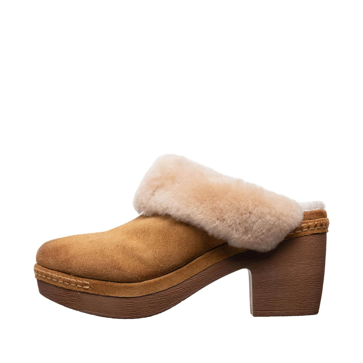 Women's Platform Clogs With Fur – Antelope