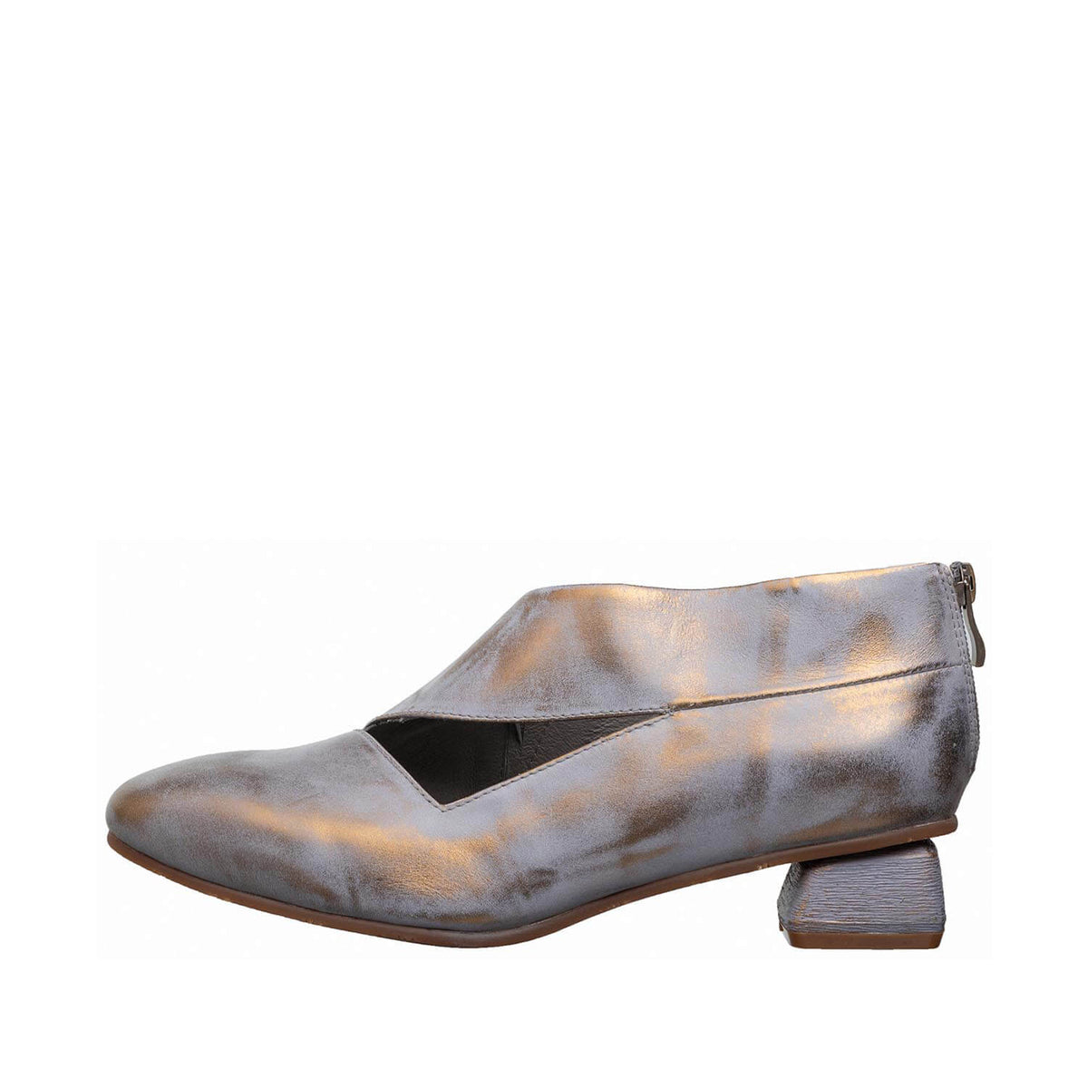 Low Heel Leather Ankle Booties Contemporary Style | Antelope Shoes