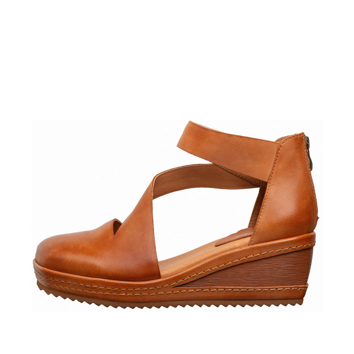 Cross Strap Wedge Sandals | Antelope Shoes