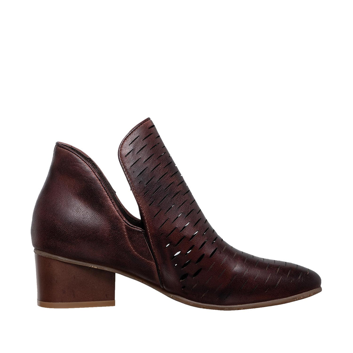 Luxury Women's Ankle Boot Pointed Toe Mid Heel Booties - Antelope ...