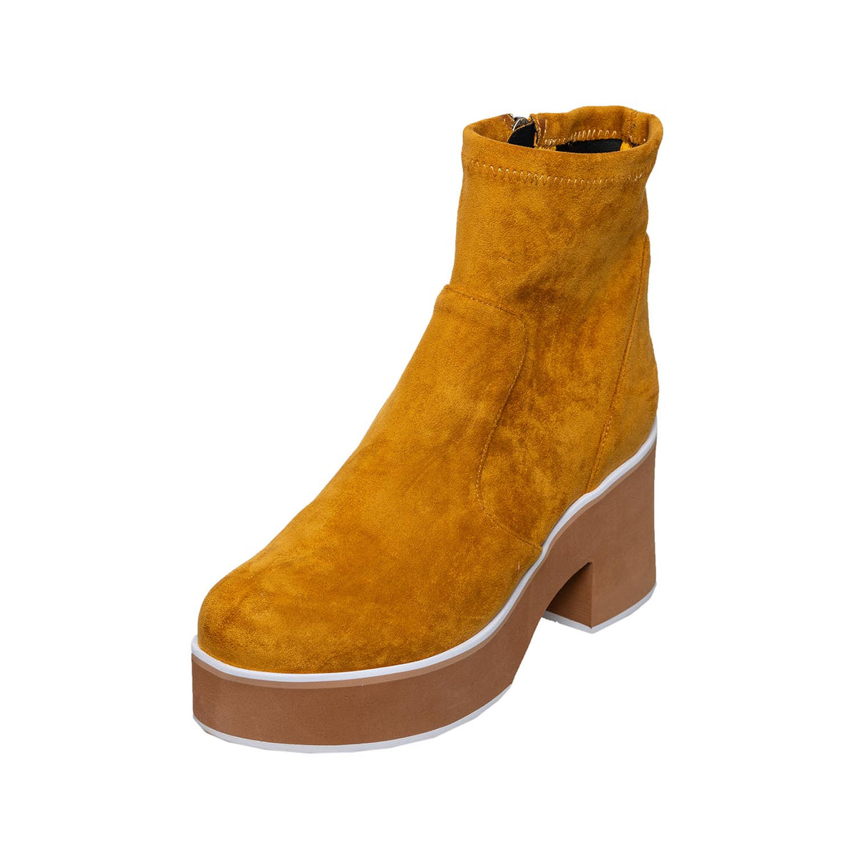 Designer Suede Platform Ankle Booties - Made By Antelope – antelopeshoes