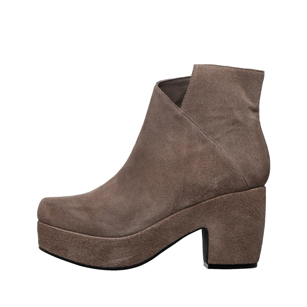 Designer Suede Closed Toe Ankle Wedge Booties - Antelope Shoes ...